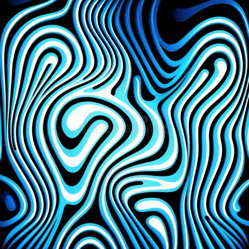 Waves Pattern with Blue and White Colors Stock Illustration ...