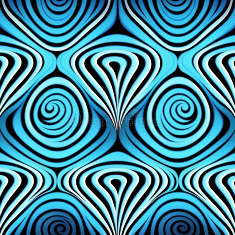 Waves Pattern with Blue and White Colors Stock Illustration ...