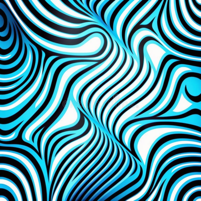 Waves Pattern with Blue and White Colors Stock Illustration ...