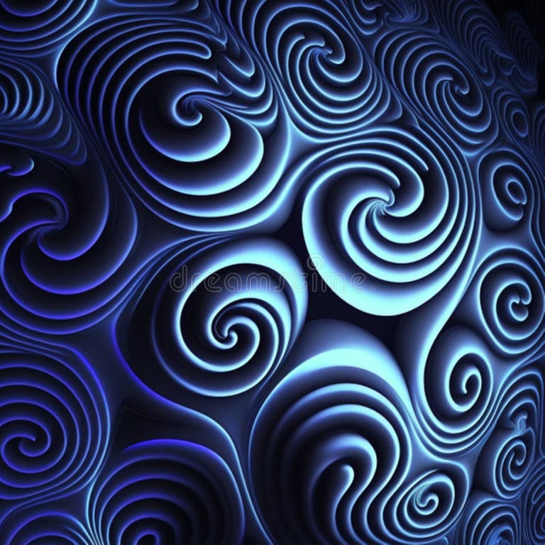 Waves Pattern with Blue and White Colors Stock Illustration ...