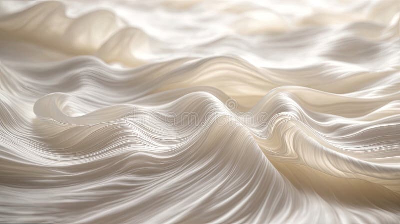 Beautiful Wave White Silk Abstract Background Stock Image - Image of ...