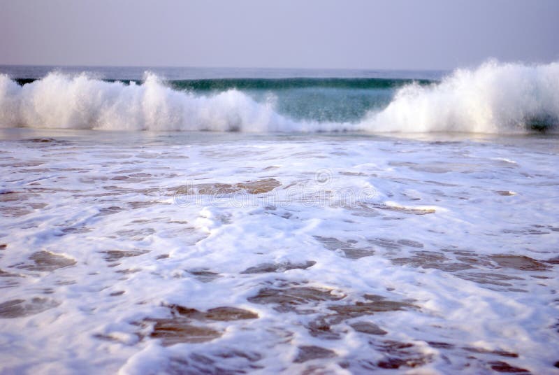 Beautiful Waves on Indian Ocean Stock Photo - Image of tourist, outdoor ...