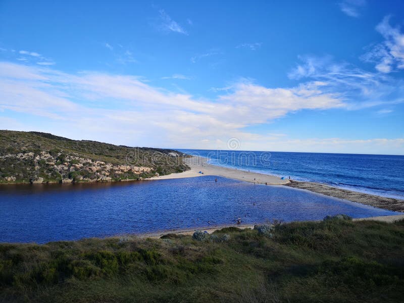 Beautiful Wavy Beach Under a Sunny Sky Stock Image - Image of landscape ...