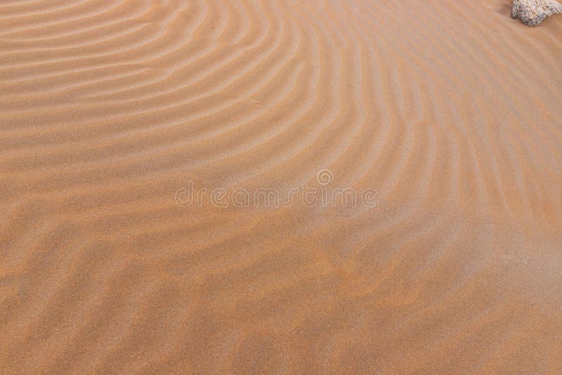 Beautiful Wavy Sand Texture on the Beach Stock Image - Image of ...