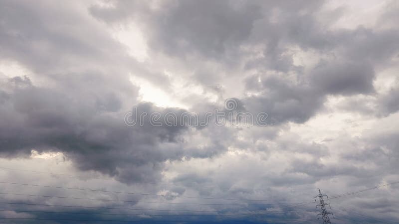 A Beautiful Weather and Cloudy Stock Image - Image of panorama, dusk ...