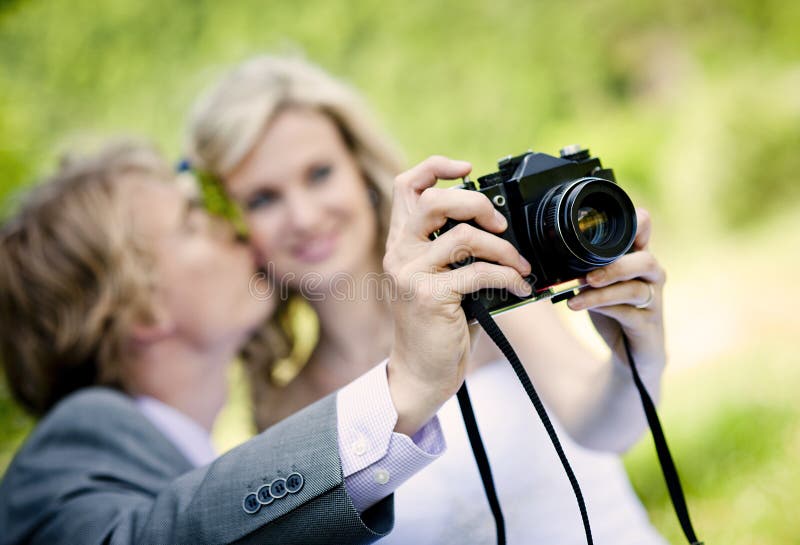 Cameraman and marriage stock image. Image of wedding - 14912427