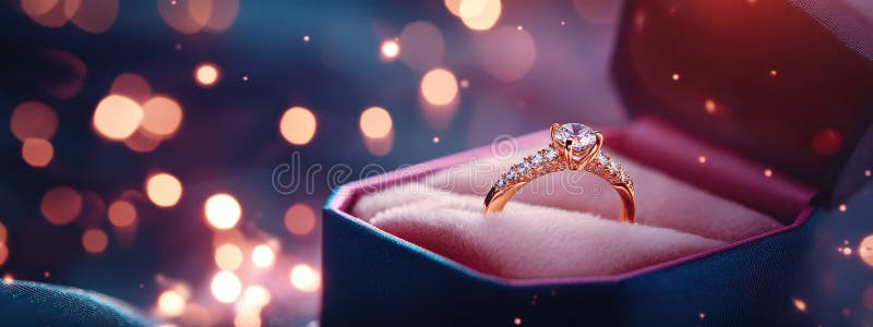 Beautiful Wedding Ring in a Box, for a Beautiful Proposal, Engagement ...