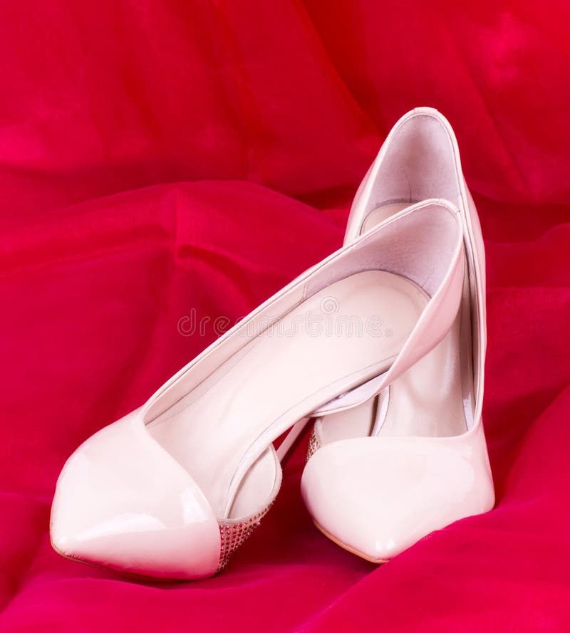 The beautiful wedding shoe stock photo. Image of ladies - 25871132