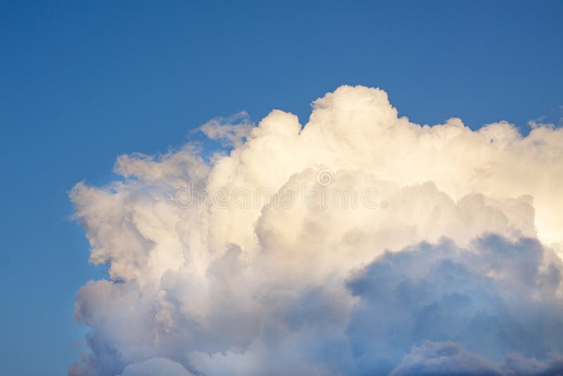 Beautiful White and Blue Fluffy Clouds in a Bright Sunny Weather Stock ...