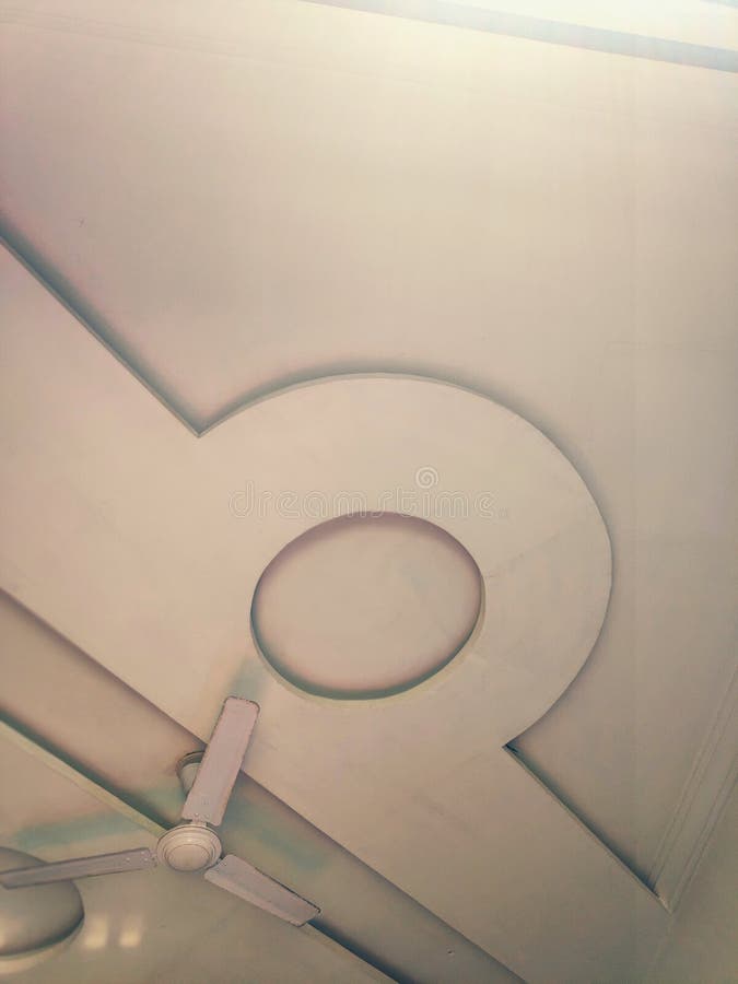 Beautiful White Ceiling Design in Room Stock Photo - Image of furniture ...