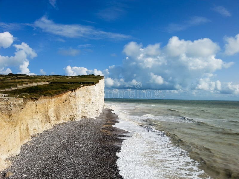 Beautiful White Cliffs of Dover Landscape UK Stock Image - Image of ...