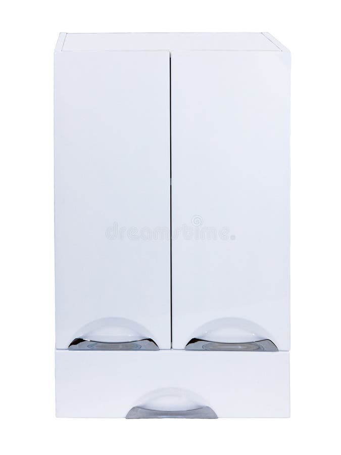 Beautiful White Closet on a White Background. a Cabinet in the Kitchen ...