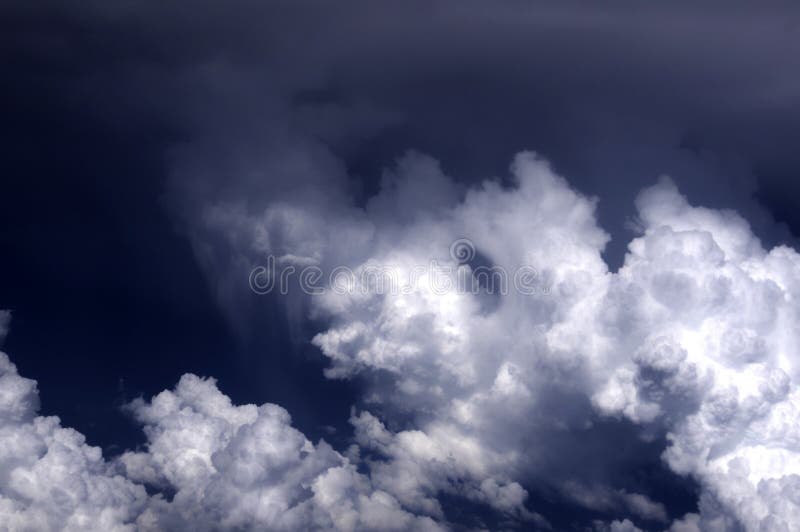 View of the Clouds from the Plane Stock Photo - Image of thunderstorm ...