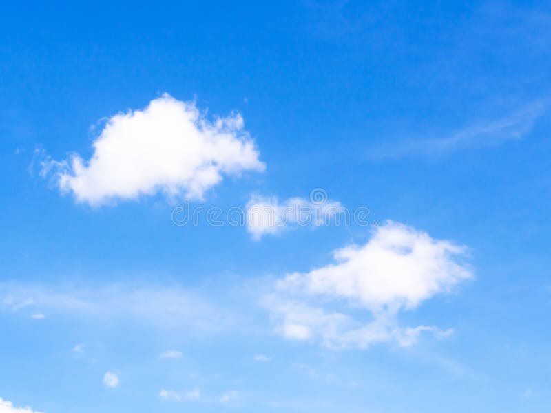 Beautiful White Clouds in Day Time with Clear Blue Sky Background Stock ...