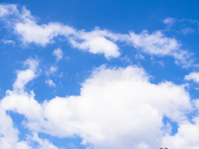 Beautiful White Clouds in Day Time with Clear Blue Sky Background Stock ...