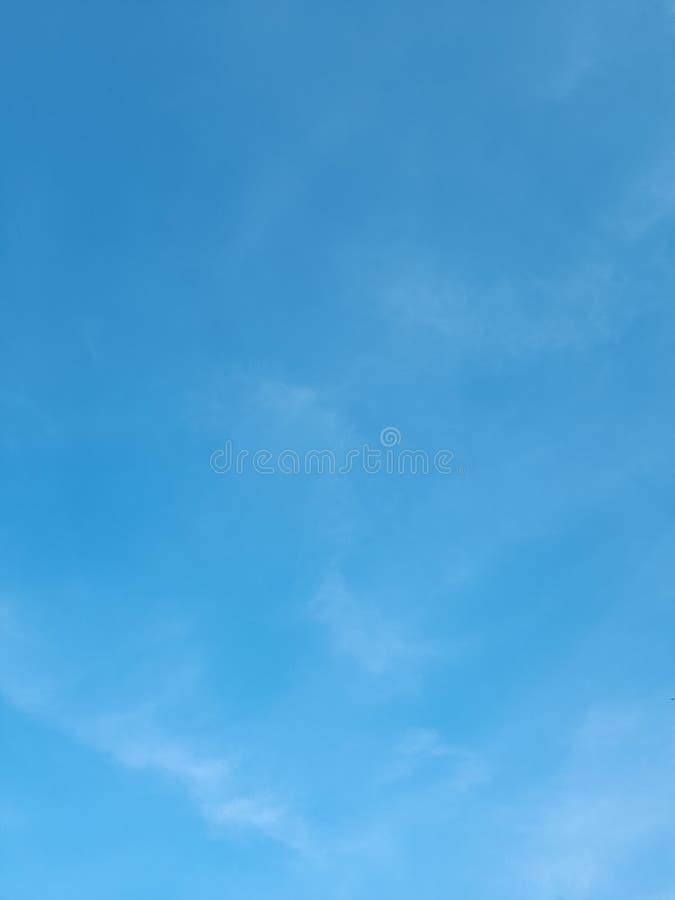 Beautiful White Clouds on Deep Blue Sky Background. Elegant Blue Sky ...