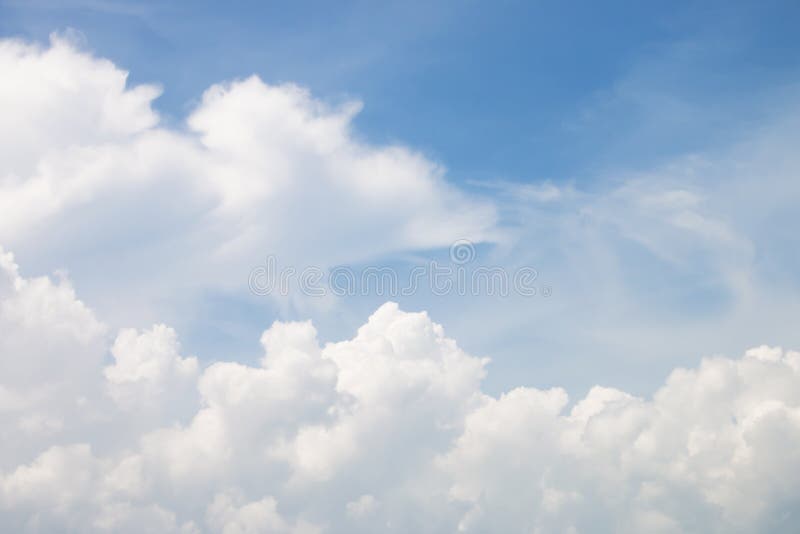 Beautiful White Clouds in the Sky Stock Image - Image of view ...
