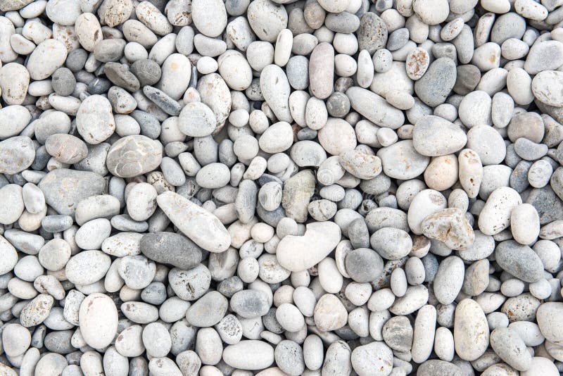 Beautiful White and Gray Pebbles Forming a Background Stock Photo ...