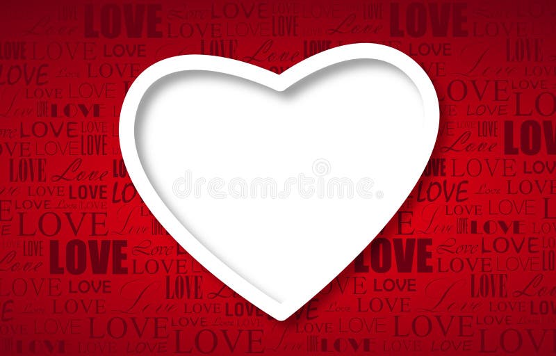 Beautiful white heart stock illustration. Illustration of white - 52019396