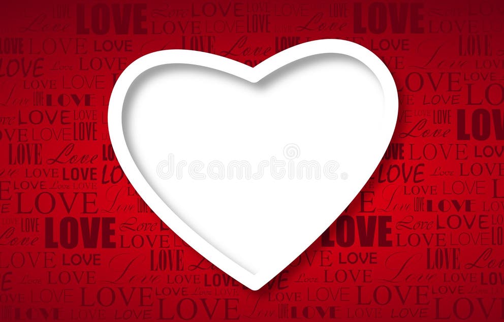 Beautiful white heart stock illustration. Illustration of white - 52019396