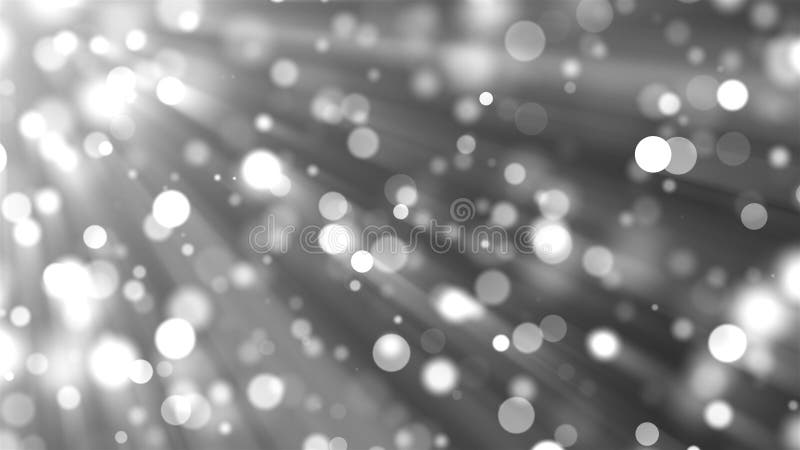 Beautiful White Light Particles are in Space with Bokeh Effect ...