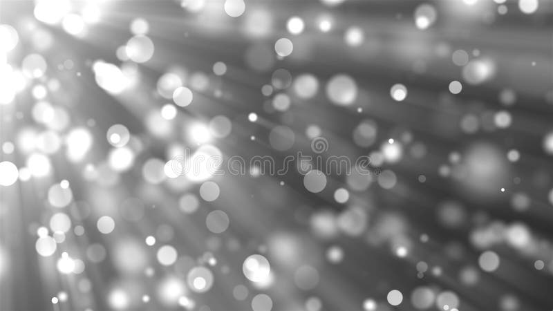 Beautiful White Light Particles are in Space with Bokeh Effect ...