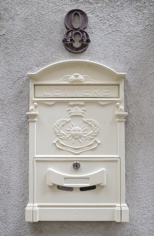 Beautiful white mailbox stock photo. Image of fashion - 50735202
