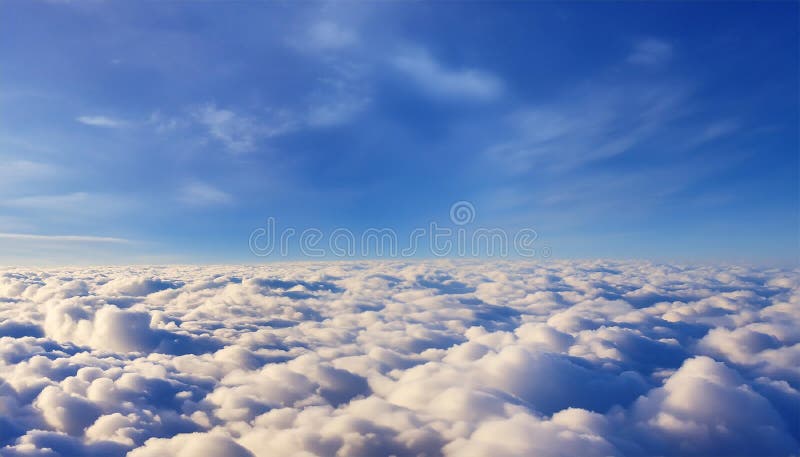 Beautiful White Middle Clouds in Sunlight on Sky Background Stock ...