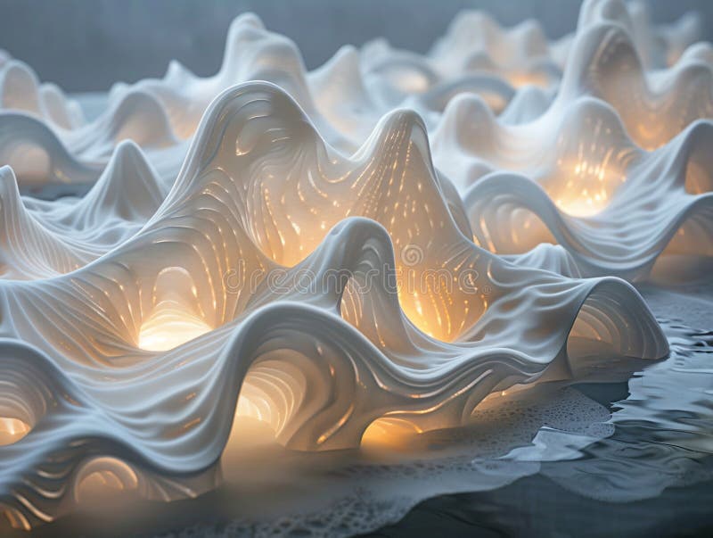 Beautiful White Relief Texture Background. White with Soft Glows. AI ...