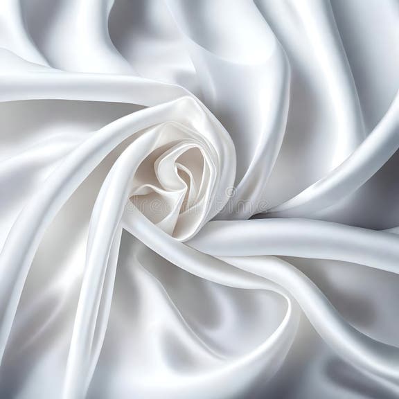 White Silk Cloth - Ai Generated Image Stock Illustration - Illustration ...