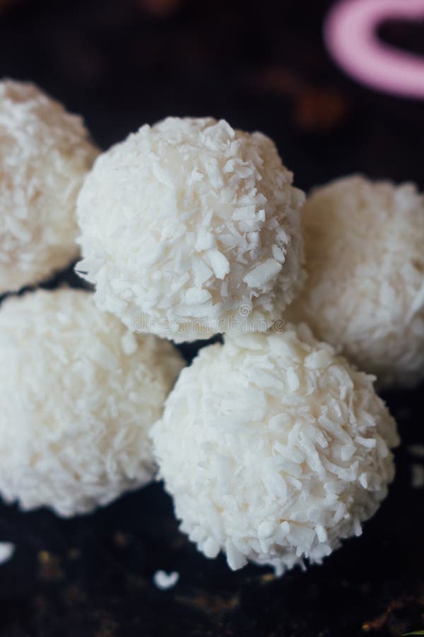 Beautiful White Sweets - Concept of Romantic Dessert. Stock Photo ...