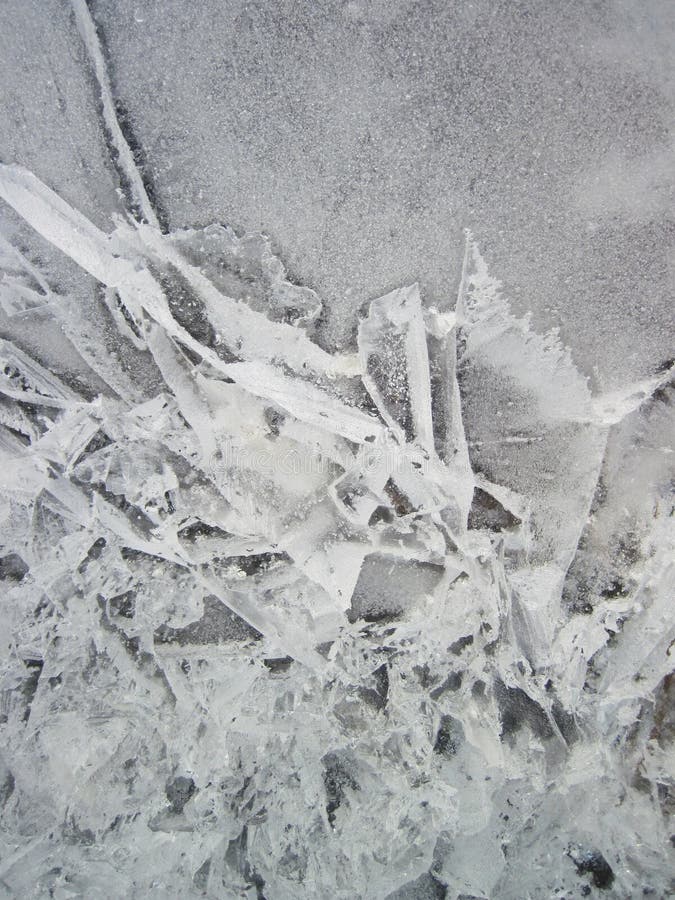 Beautiful White Winter Ice Texture Stock Image - Image of background ...