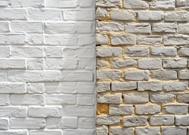 Beautiful Whitewashed Brick Wall Texture a Detailed Closeup of a Clean ...