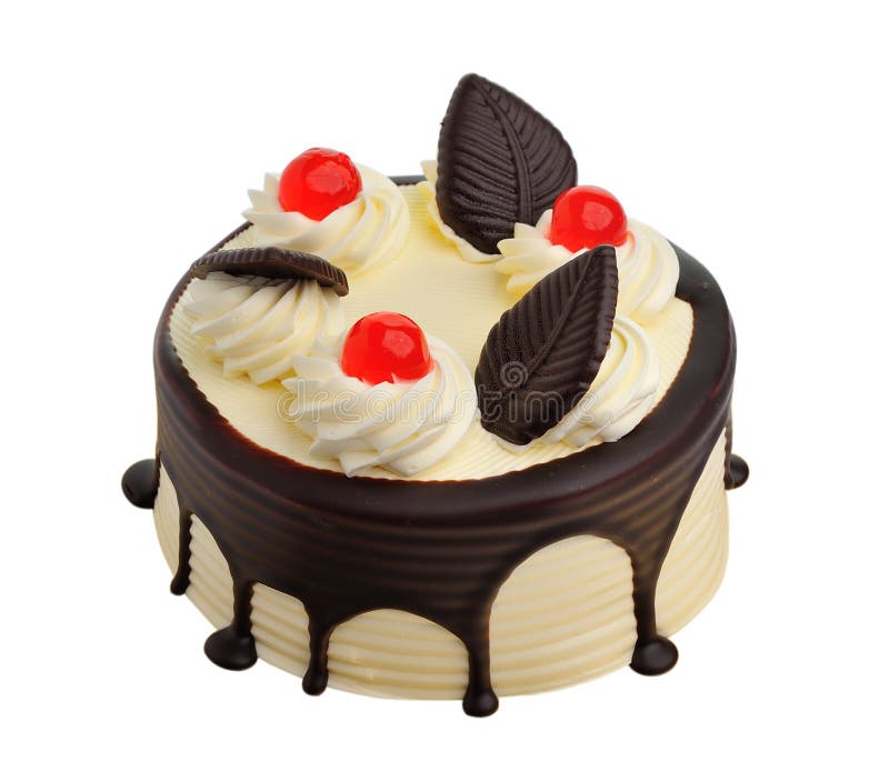 Cake stock image. Image of cherry, anniversary, closeup - 12488675