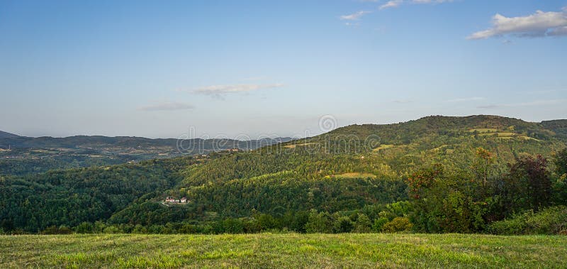 Beautiful Wide View from Hill Stock Image - Image of fall, landscape ...