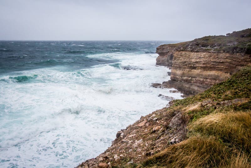 Cliffs of Nova Scotia, Canada. Atlantic Ocean, Rocks Stock Image ...