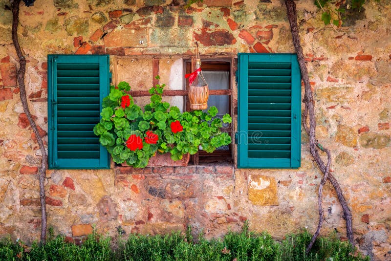 It`s a Beautiful Window. Traditional Vietnamese Home Stock Photo ...