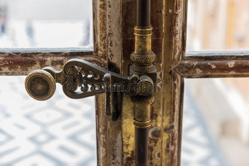 Beautiful window lock stock image. Image of background - 79393861