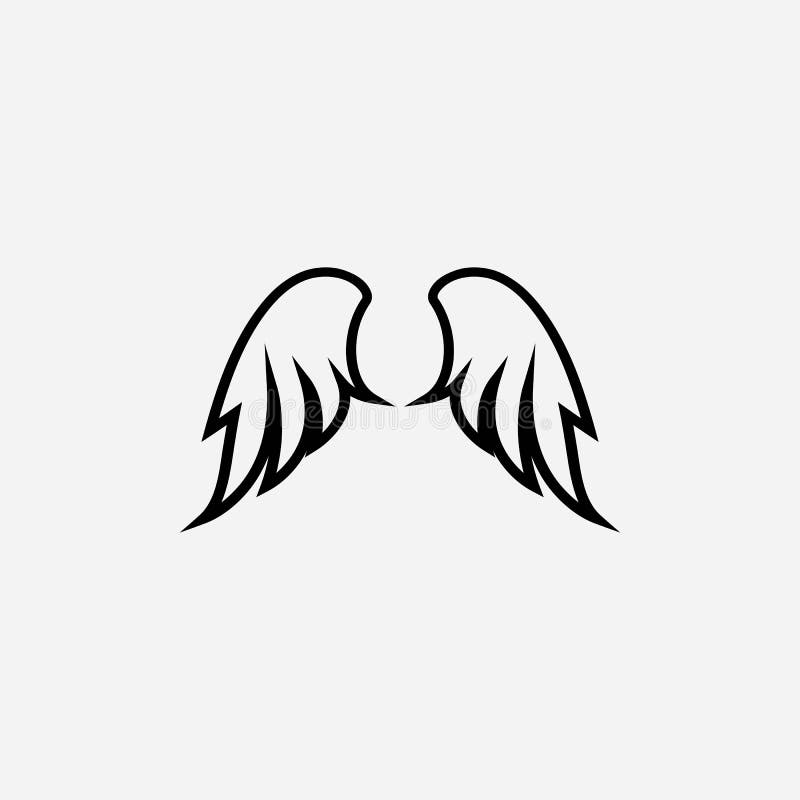 Wings Illustration Design Icon Logo Stock Vector - Illustration of ...
