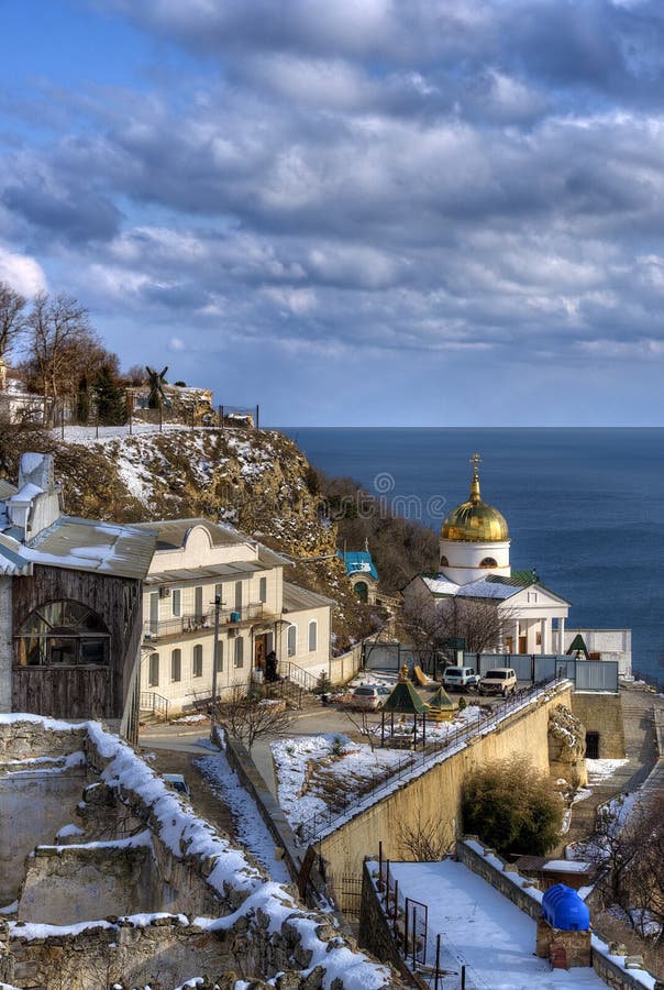 Beautiful winter church stock image. Image of building - 24471273