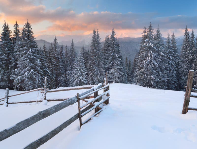 Beautiful winter landscape stock image. Image of highlands - 20179043
