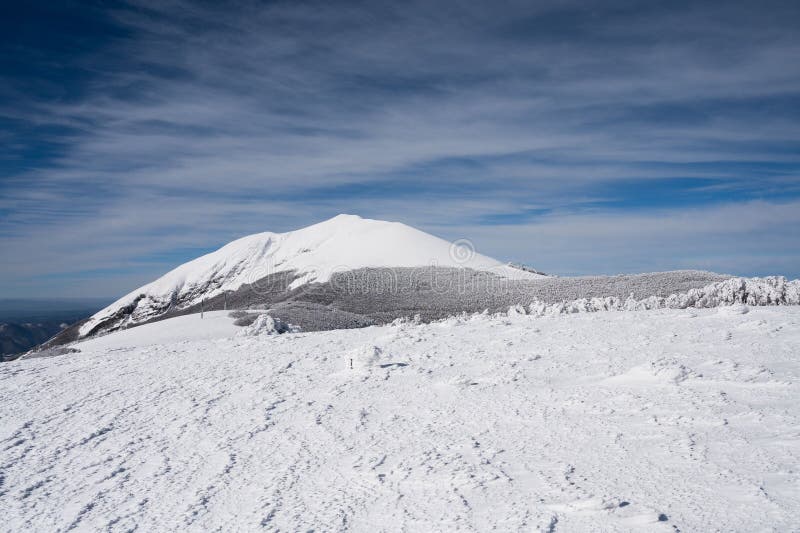 Beautiful Winter Landscape on Mount Catria after a Heavy Snowfall with ...