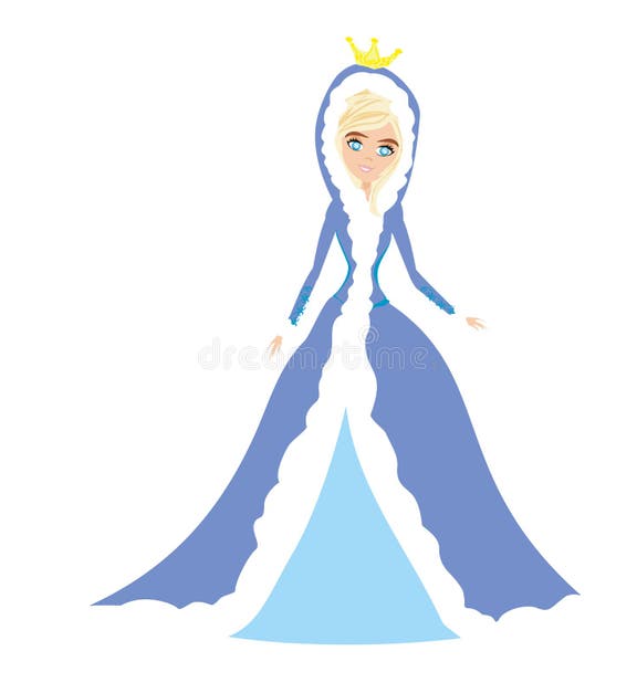Beautiful winter princess stock vector. Illustration of artworks ...