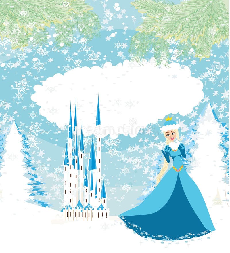 Beautiful winter princess stock vector. Illustration of marriage ...