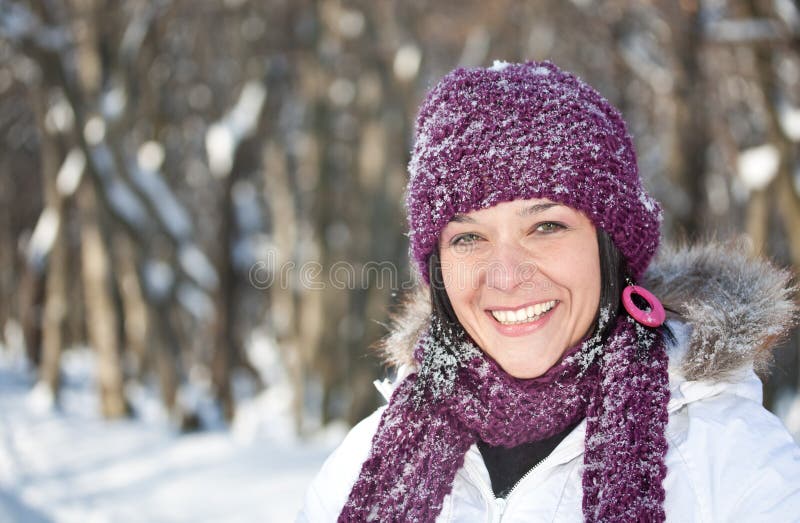 Beautiful winter woman stock image. Image of beauty, adult - 18123715
