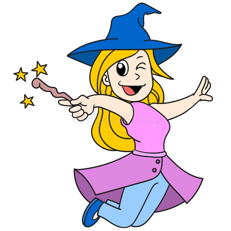 Witch Using Magic Stock Illustrations – 828 Witch Using Magic Stock ...
