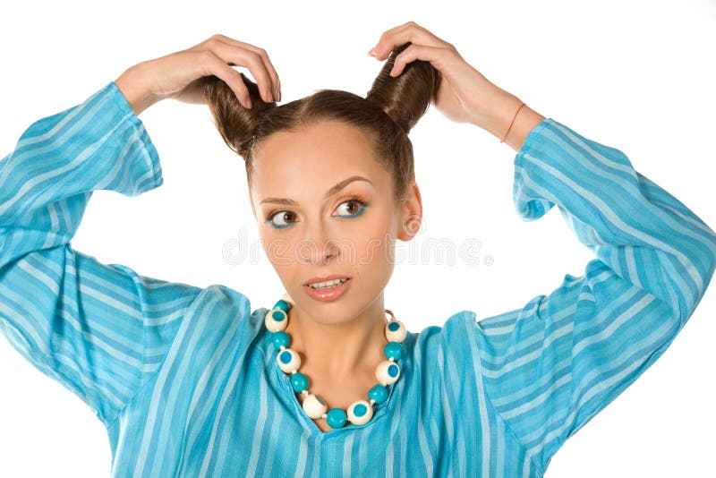 Woman with clean sheet stock image. Image of problem, note - 2921003