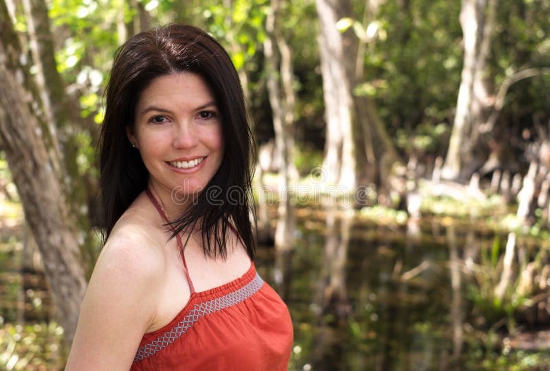 Beautiful woman stock photo. Image of everglades, gorgeous - 28907574