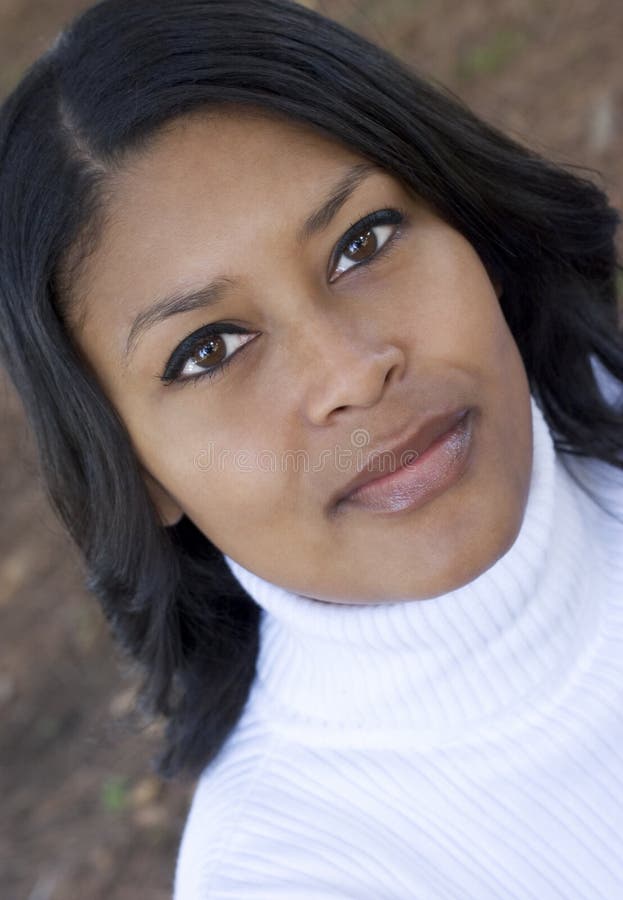 Beautiful Woman with Braids Headshot Stock Image - Image of face ...