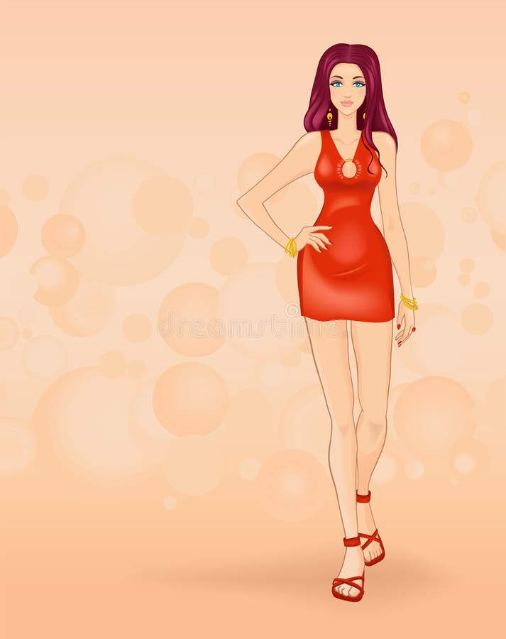 Beautiful Woman Stock Vector Illustration Of Model Beauty 38365583